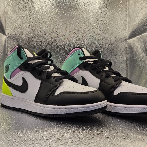 Nike | Shoes | Nike Air Jordan Mid Multicolor Sneakers | Poshmark